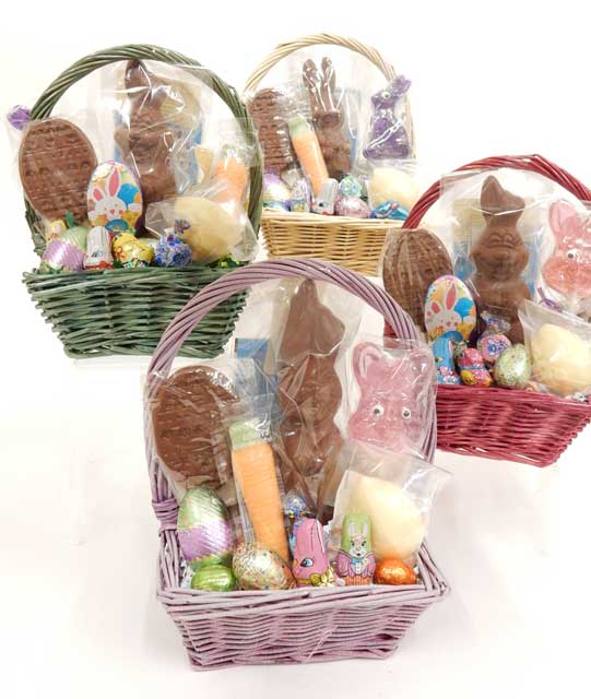 Medium Square Wicker Easter Baskets - Bromilow Chocolates